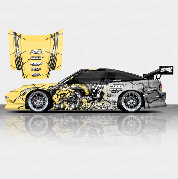 Dragon Pastel Metallic Drift Livery - Liveries.com.au