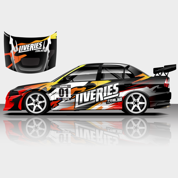 Swoosh Spicy Rally Livery - Liveries.com.au
