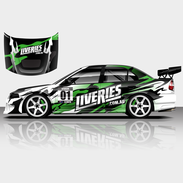 Swoosh Retro Rally Livery - Liveries.com.au