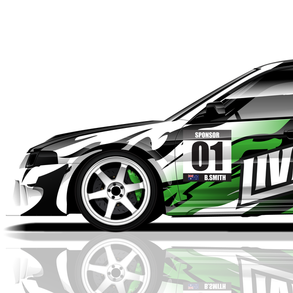 Swoosh Retro Rally Livery - Liveries.com.au